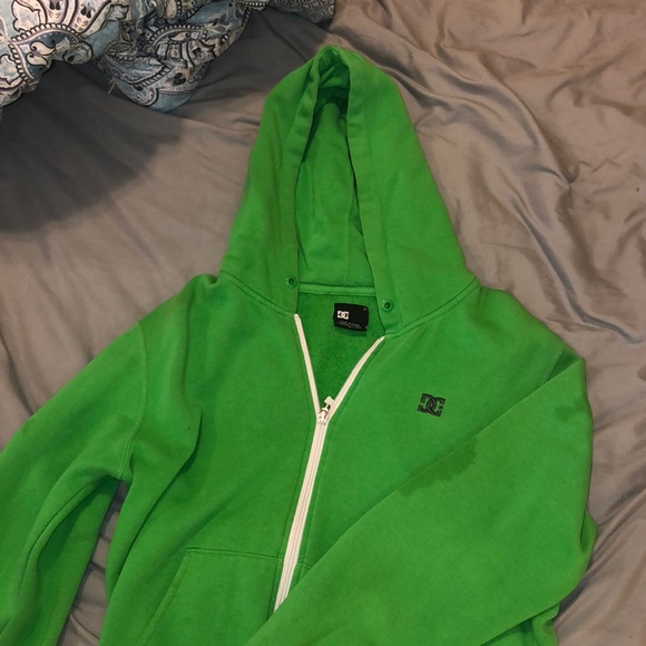 DC | Shirts | Green Dc Zip Up | Poshmark